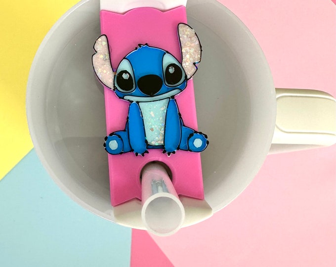 Stitch Stanley Name Plate Tag, Stitch Stanley Topper, Lilo and Stitch ...