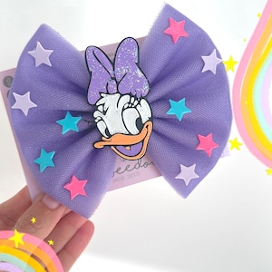 Daisy Duck Hair Bow, Donald Duck Girlfriend Hair Clip, Disney Daisy ...