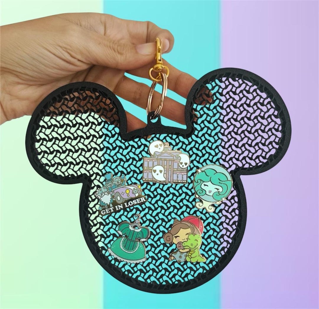 Mickey Pin Display Keychain, Pin Board Trading Bag Charm, Disney Pin ...