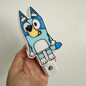 Bluey the Dog Led Night Light, Bluey Bingo Gift for Kids, Blue Dog ...