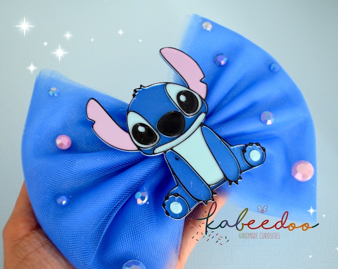 Stitch Hair Bow, Ohana Hair Clip, Disney Lilo and Stitch Headband ...