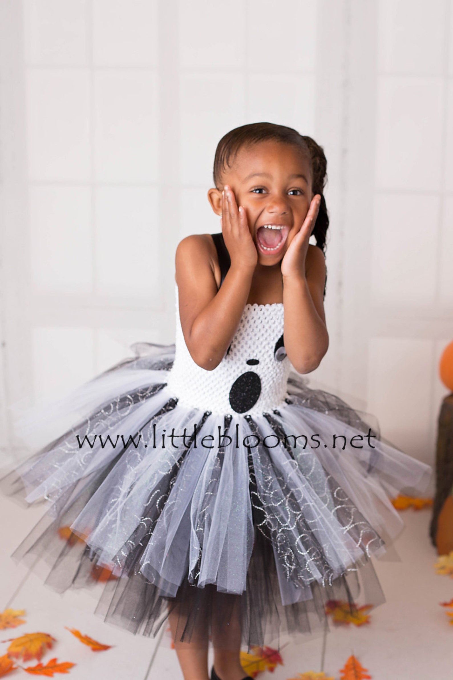 Little Girl Ghost Tutu Dress for Girls, Toddler Girl Halloween Costume ...