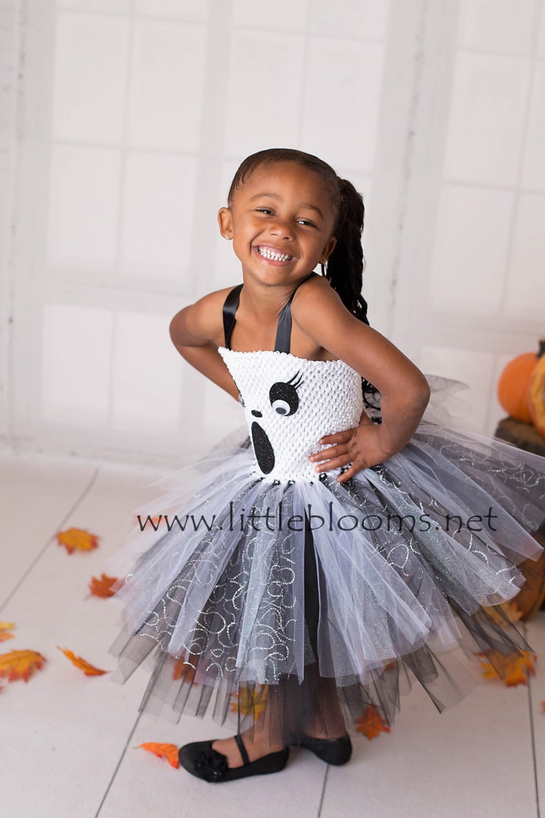 Little Girl Ghost Tutu Dress for Girls, Toddler Girl Halloween Costume ...