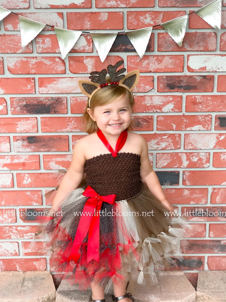 Reindeer tutu dress for girls Toddler girl reindeer costume - Etsy.de