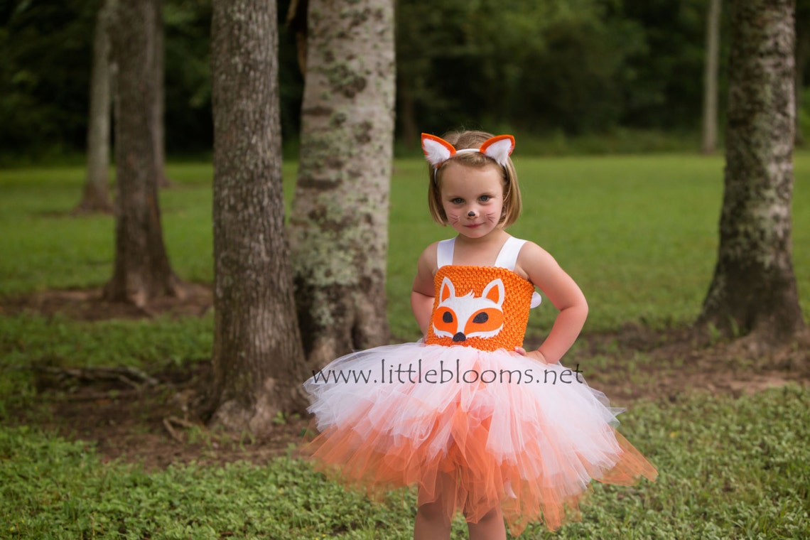 Little Girls Fox Costume Kids, Fox Tutu Dress for Girls, Toddler Girl ...