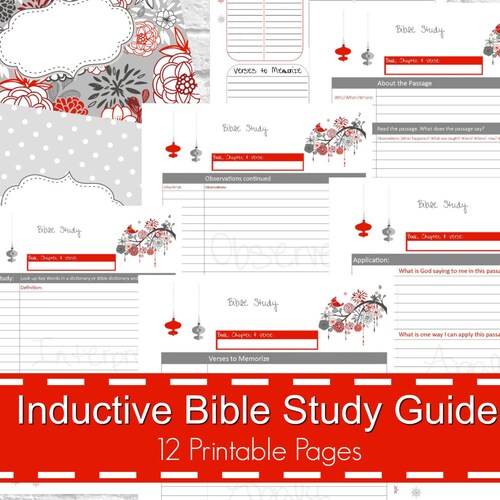 Inductive Bible Study Printable: Summer Printable Digital | Etsy