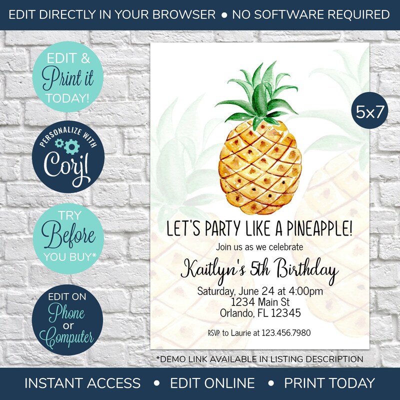 Party Like a Pineapple - Etsy