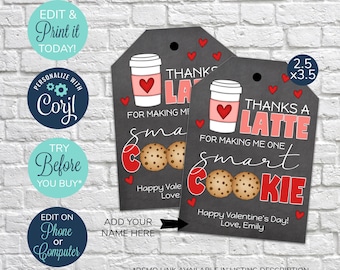 EDITABLE One Smart Cookie Tags Printable Thank You for Making | Etsy