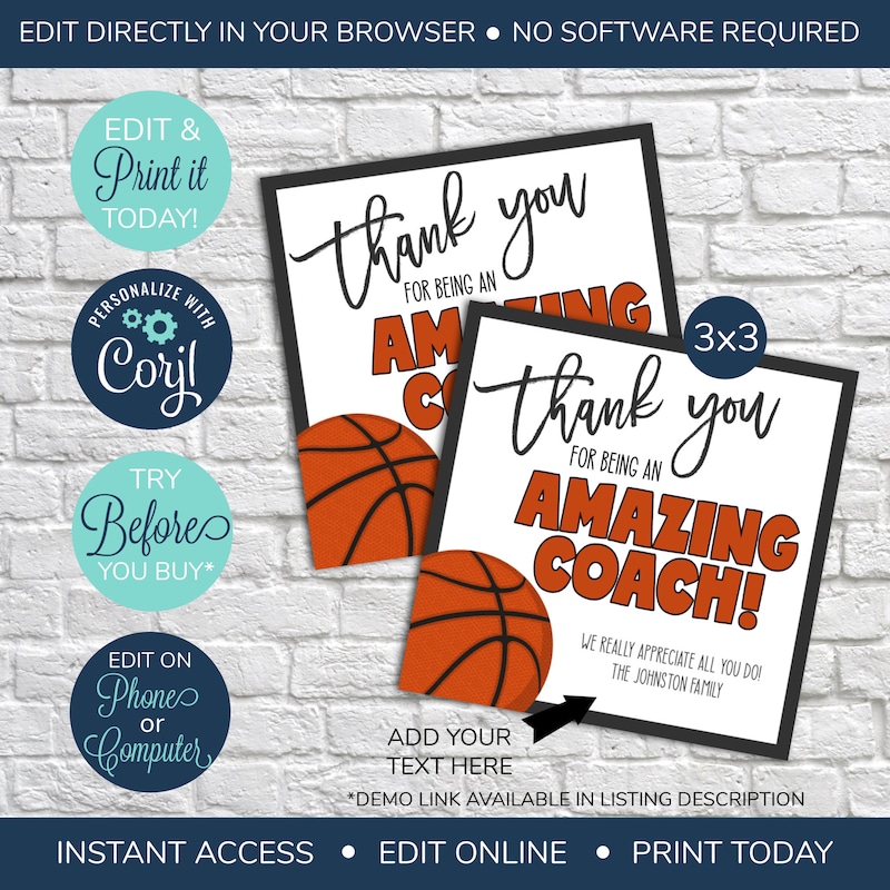 Basketball Coach - Etsy