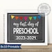Preschool Printable, Last Day of Preschool 2024, Last Day of School ...