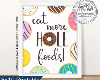Thanks a Hole Bunch/ Doughnut Party Pun Word Art (Download Now) - Etsy