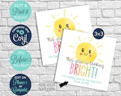EDITABLE This Year is Looking Bright Tag Back to School Year - Etsy
