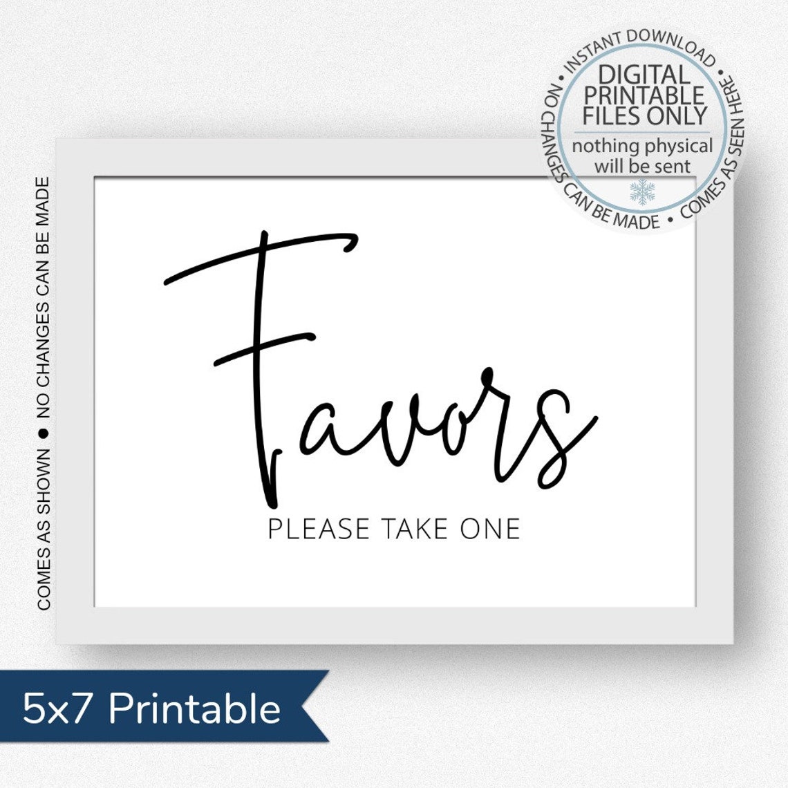 Printable Favors Sign Wedding Favors Table Sign Wedding - Etsy