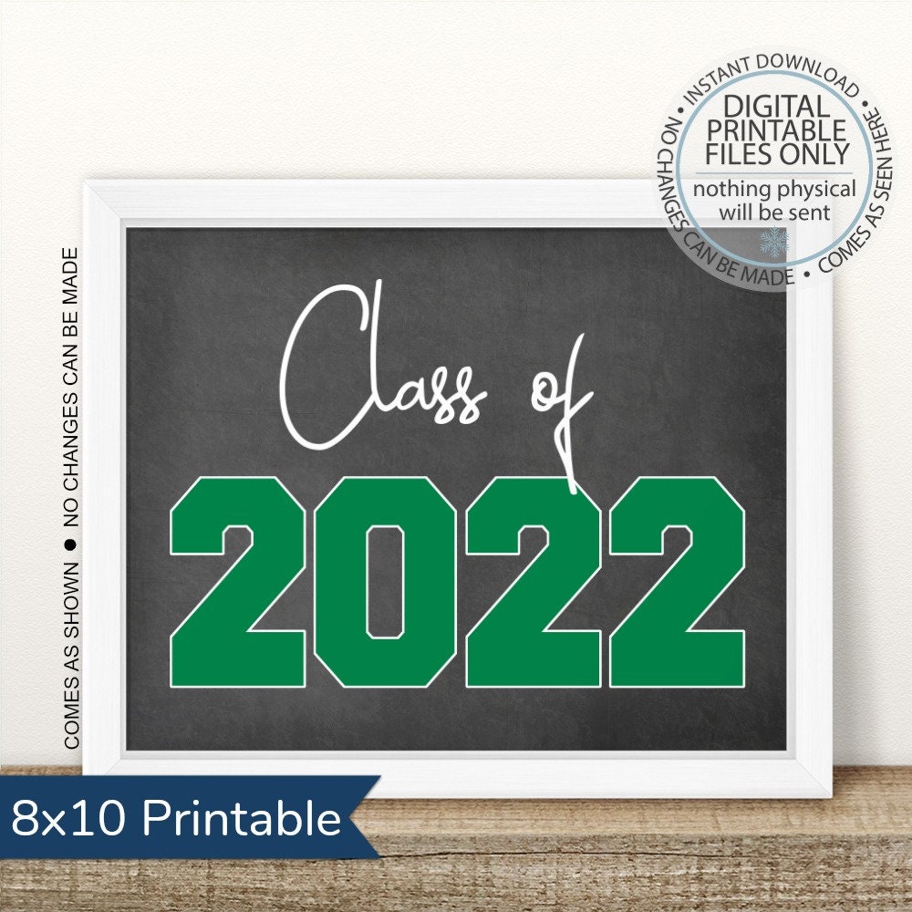 Visual Arts Collage Blanks Senior sign for pictures Graduation sign ...