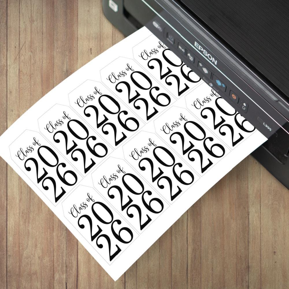 Printable Graduation Gift Tags, Class of 2026, High School, College ...