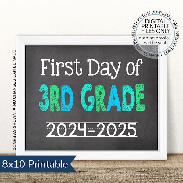 First and Last Day of 3rd Grade, 2024 2025 School Photo - Etsy