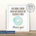 Donut Thank You Sign, Printable Donut Sign, Donut Appreciation Sign ...