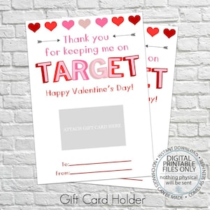 Valentine's Day Gift Card Holder, Thank You Gift Card Holders ...