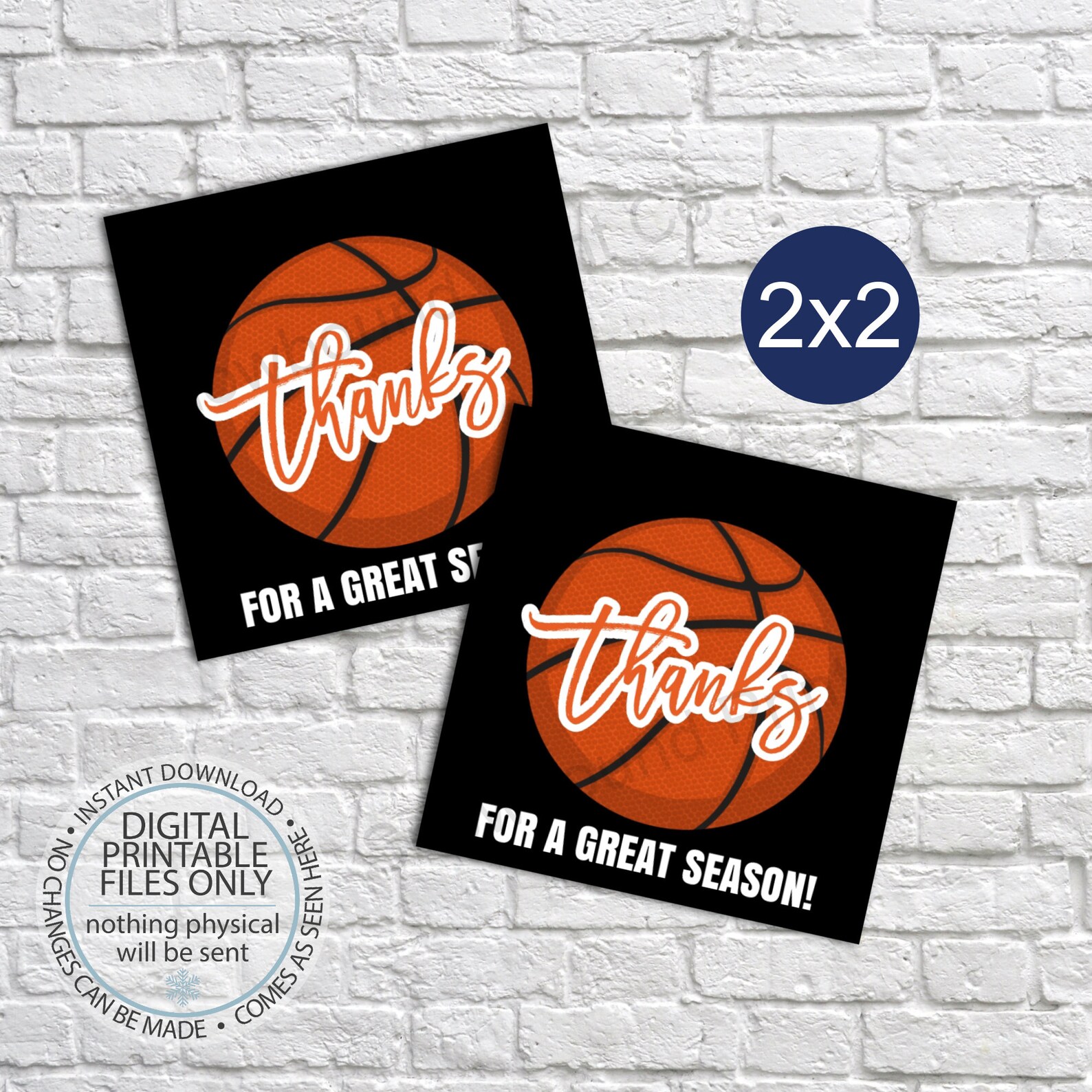 Printable Thank You Gift Tag for Basketball Coach Gift Idea - Etsy