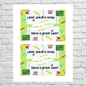 Printable Back to School Treat Bag Toppers, Gift Bag Toppers, Back to ...