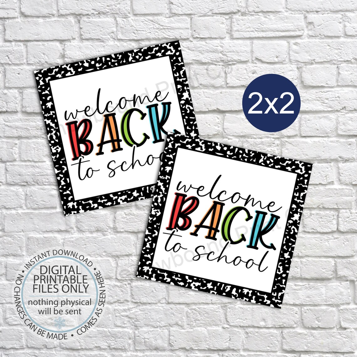 Printable Welcome Back to School Tags, Teacher Gift Tags, First Day of ...