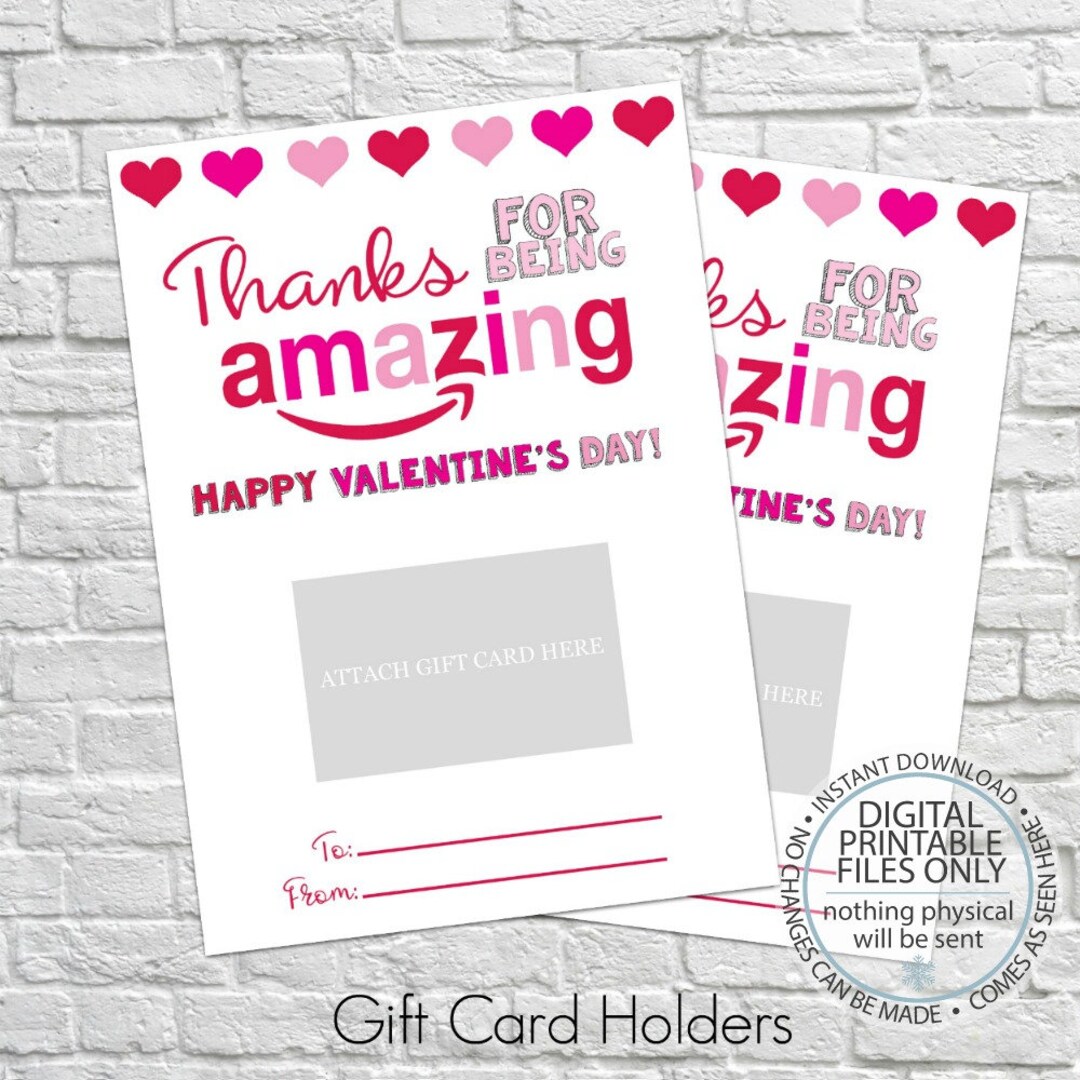 Valentine's Day Gift Card Holder, Thank You Gift Card Holders ...