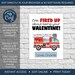 EDITABLE Classroom Valentine's Day Cards, I'm Fired Up, Fire Truck ...