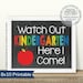 Printable First Day of Kindergarten Watch Out Kindergarten - Etsy