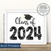 Printable Class of 2024 Graduation Sign, Senior Pictures Photo Prop ...