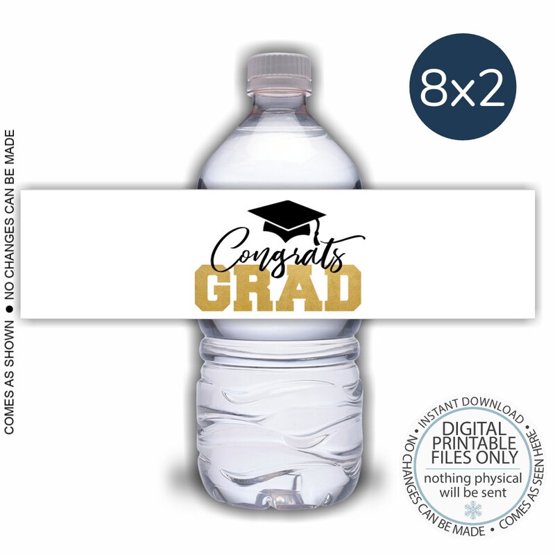 Graduation Water - Etsy