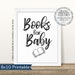 Printable Books for Baby Sign, Books Table Sign, Baby Sprinkle Decor ...