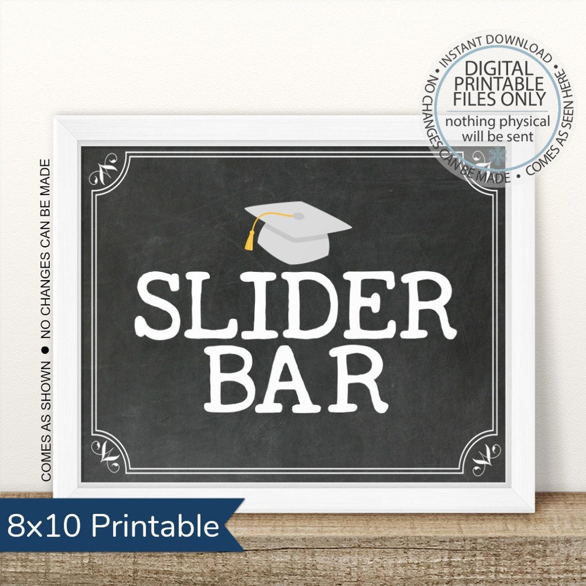Graduation Party Slider Bar Sign Open House Sign Graduation - Etsy