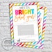 Printable Back to School Teacher Gift, Here's to a Bright School Year ...