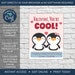 EDITABLE Classroom Valentine's Day Cards, You're Cool, Penguin ...