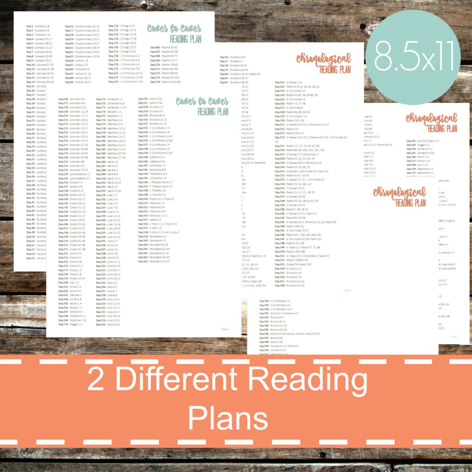 Bible in a Year Reading Plans, Chart, Bible Reading Chart, Bible ...