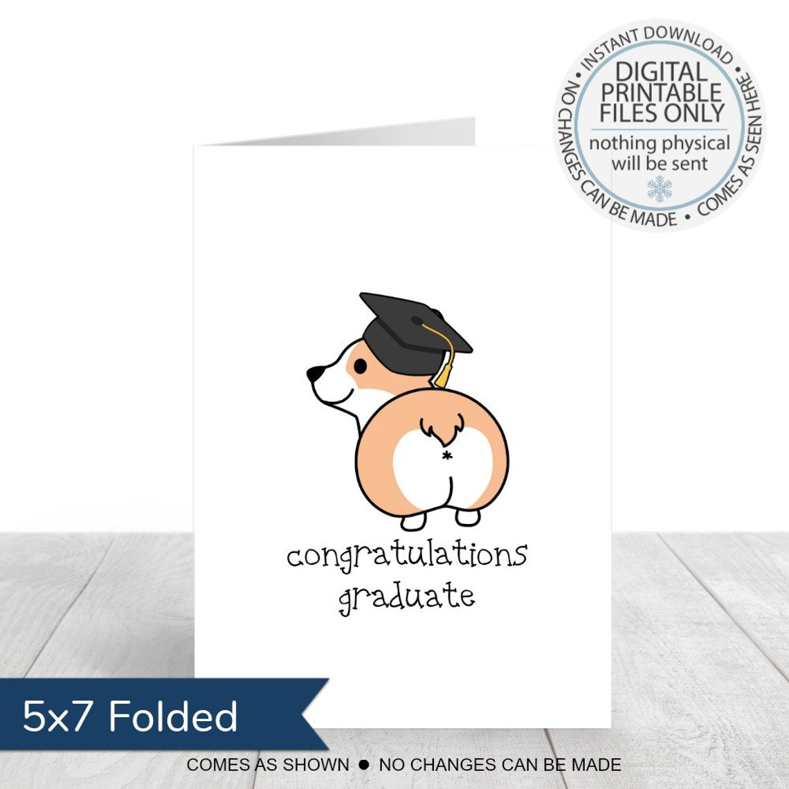 Printable Graduation Card, Congratulations Graduate, Folding Graduation ...