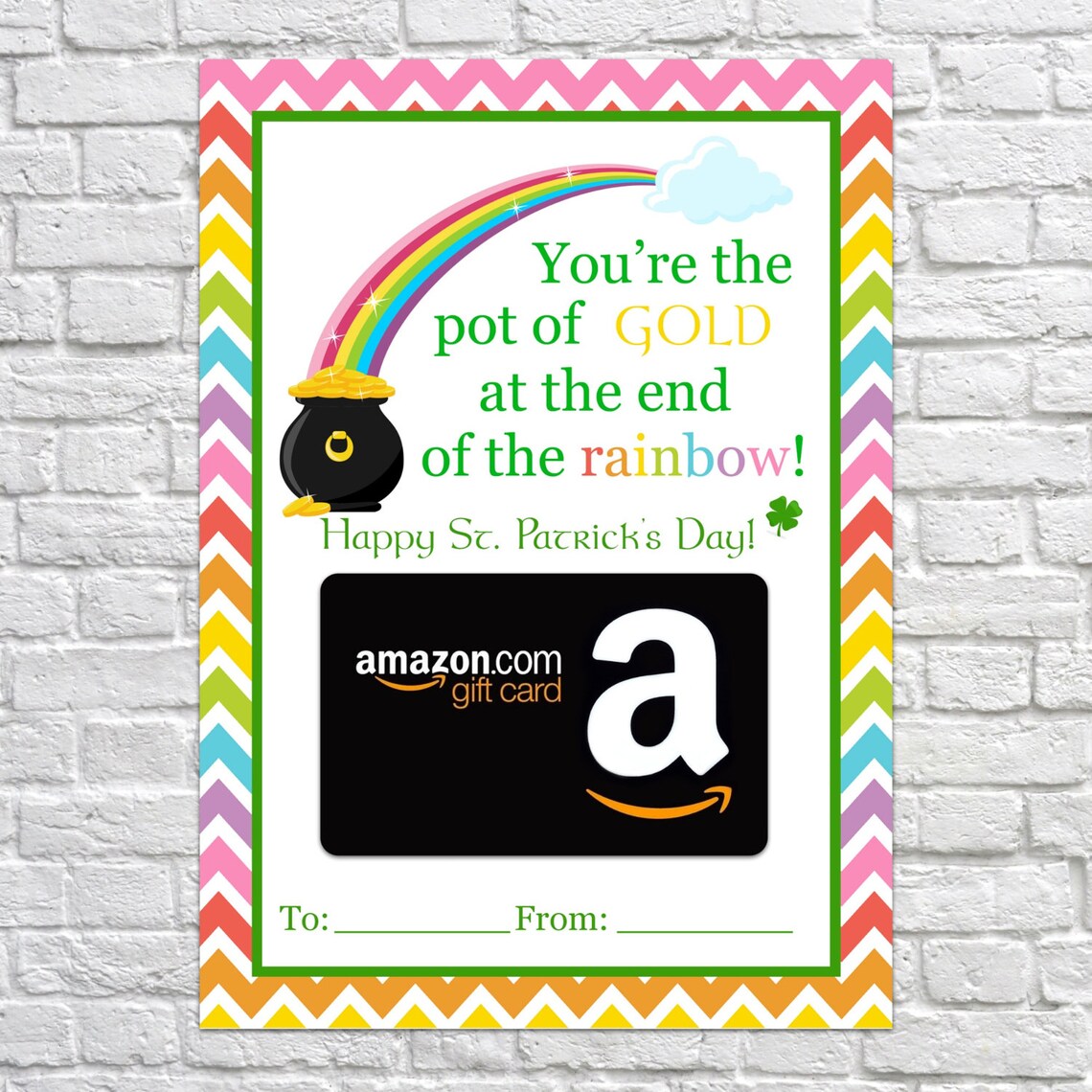 You're the Pot of Gold St. Patrick's Day Gift Card - Etsy