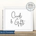 Printable Cards and Gifts Sign, Printable Gift Table Sign, Cards ...
