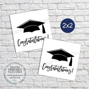 Printable Graduation Gift Tags, Class of 2024, High School, College ...