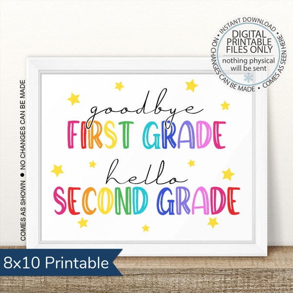 Last Day of 1st Grade - Etsy