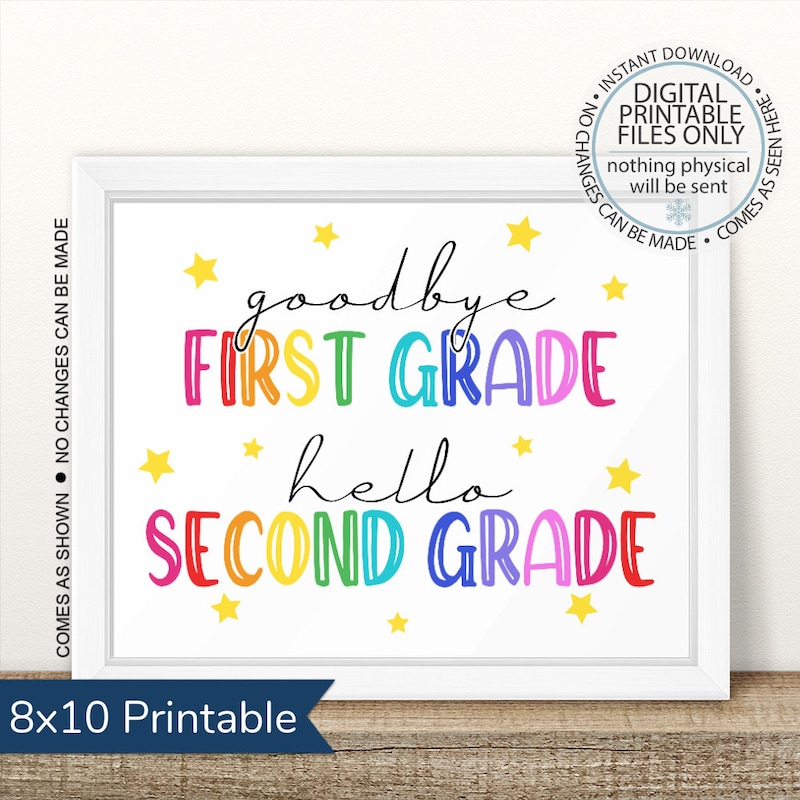 Last Day of 1st Grade - Etsy