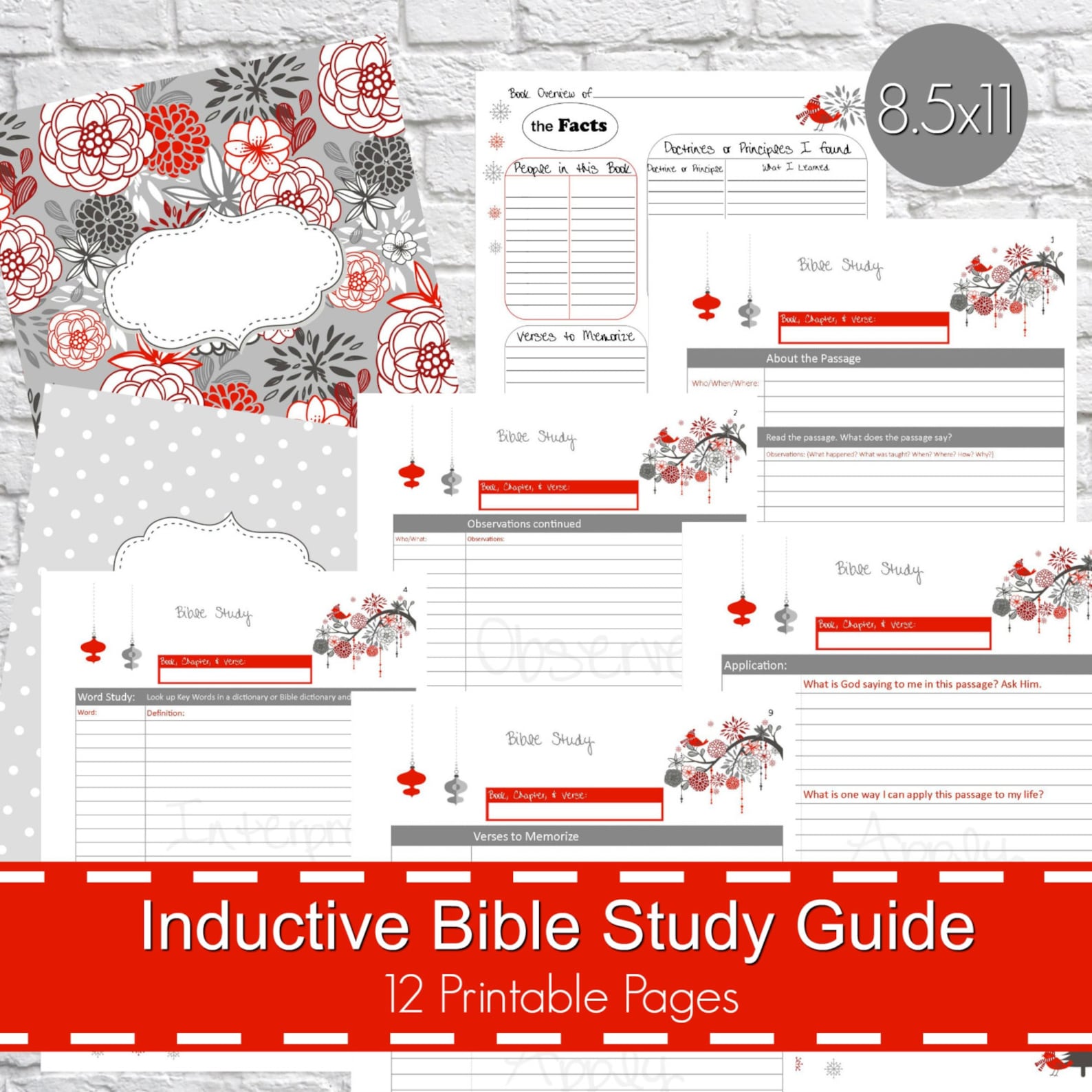 Inductive Bible Study Guide Printables PDF Christian Bible - Etsy