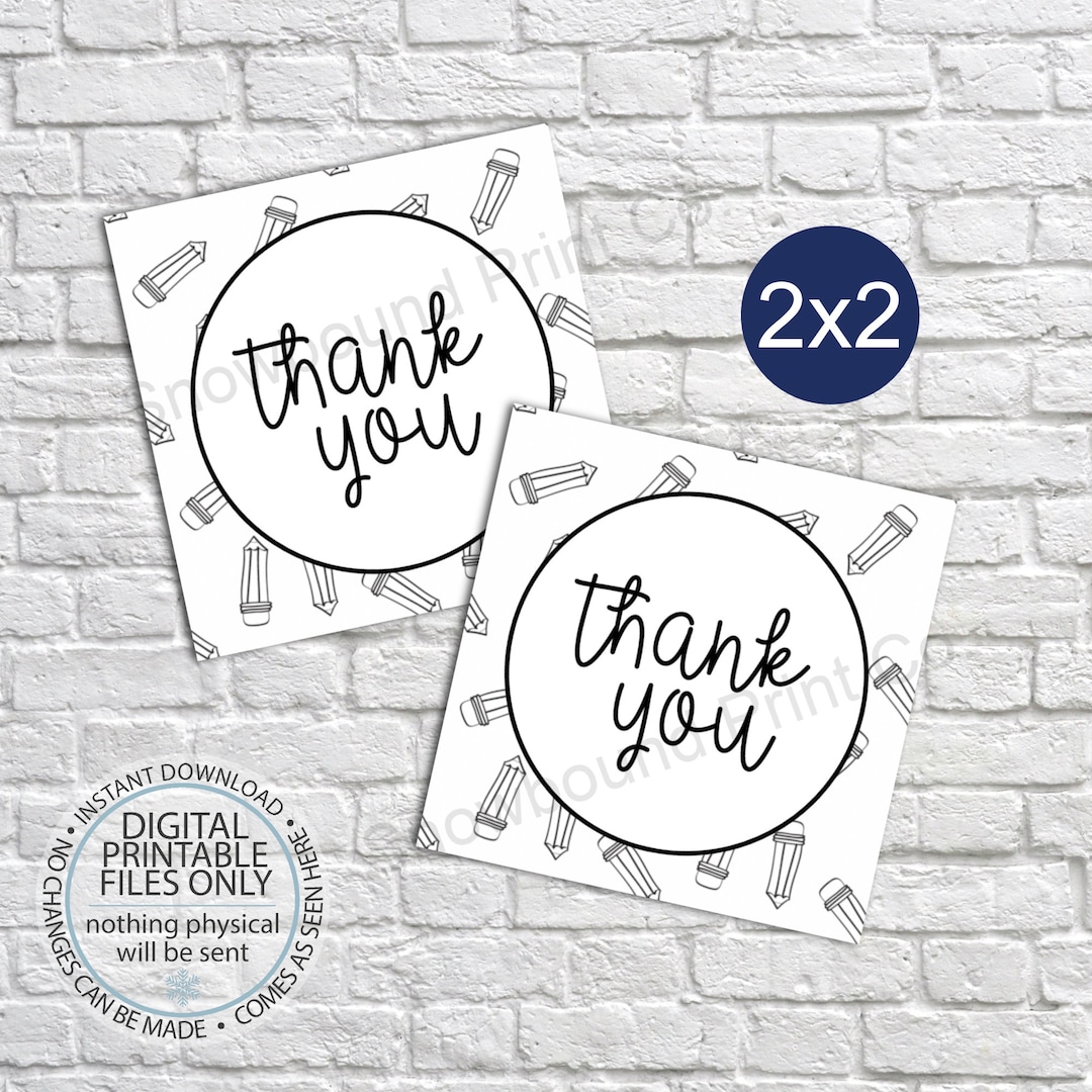 Printable Thank You Teacher Gift Tags, Teacher Gift Tags, Teacher ...