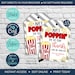 EDITABLE Popcorn Appreciation Gift Tag, Teacher Staff Employee School ...