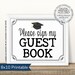 Graduation Guest Book Sign, Sign My Guest Book, Graduation Party, Open ...