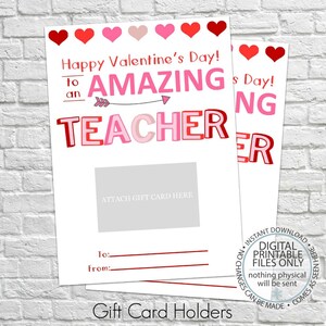 Valentine's Day Gift Card Holder, Thank You Gift Card Holders ...
