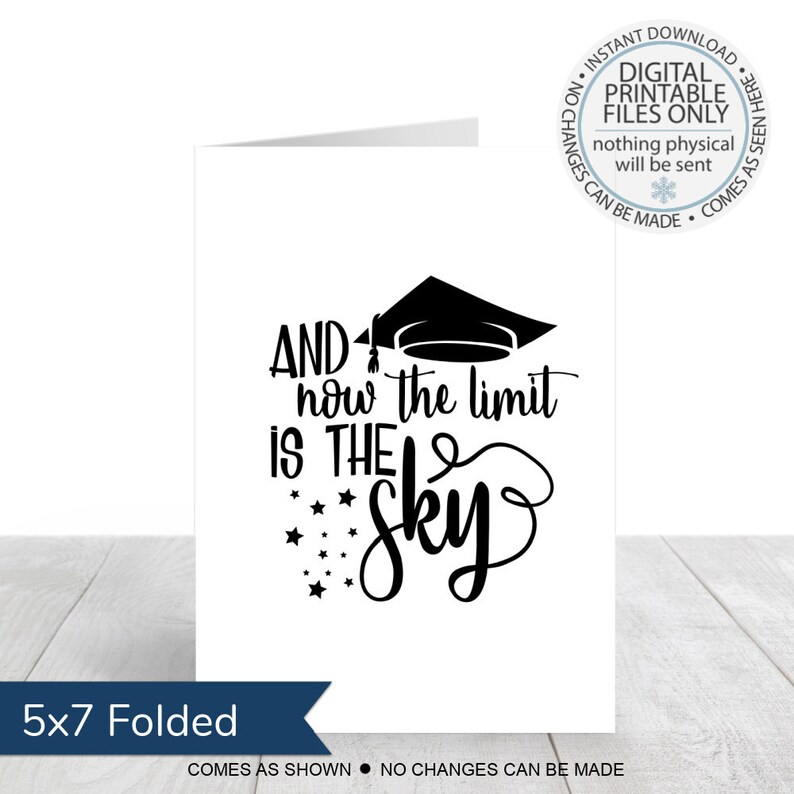 Printable Graduation Card Congratulations Graduate Folding - Etsy