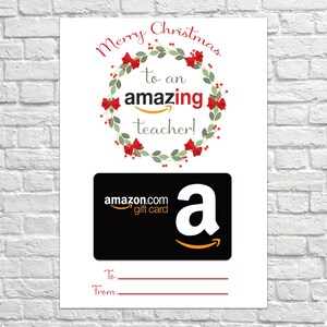 Printable Christmas Gift Card Holder, Thank You Gift Card Holders ...