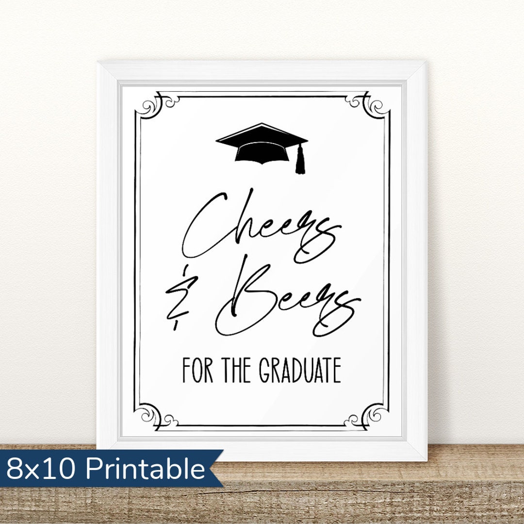 Graduation Party Drink Station Sign, Open House Sign, Graduation Party ...