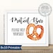 Printable Pretzel Bar Sign, Printable Pretzel Sign, Pretzel Station ...